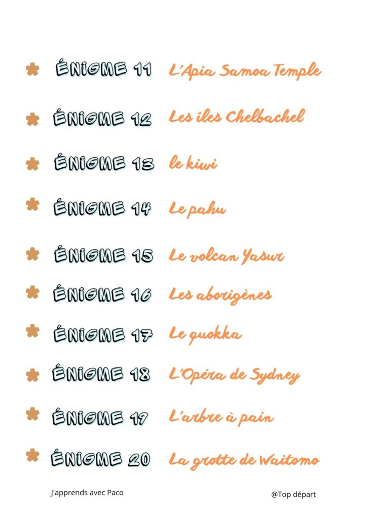 Le continent Océanie Dossier Pédagogique
