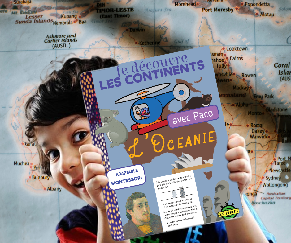 Les continents - Fiches Cycle 2